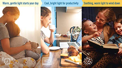 Cree Lighting Connected Max Smart Led Bulb A21 100W Tunable White + Color Changing, 2.4 Ghz, Compatible With Alexa And Google Home, No Hub Required, Bluetooth + Wifi, 5Pk