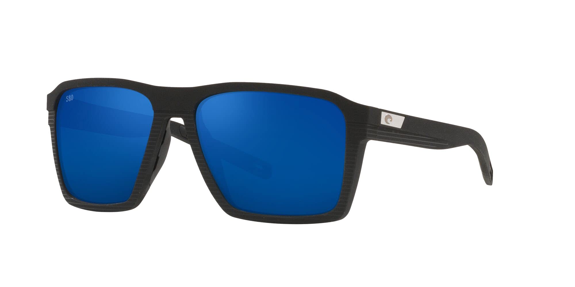 Costa Del Mar Mens Antille Aviator Sunglasses, Net Black/Grey Blue Mirrored Polarized-580G, 58 mm