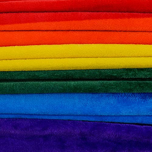 Infinity Republic - Rainbow Pride Soft Fleece Throw Blanket - 50x60 Perfect for Living Rooms, bedrooms, Kids' Rooms, Outdoors