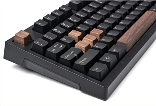 Durable Walnut Wooden Keycap Height Wood Keycap Suit Wooden Keycaps Personality forMX Switch Mechanical Gaming Keyboard Beautiful