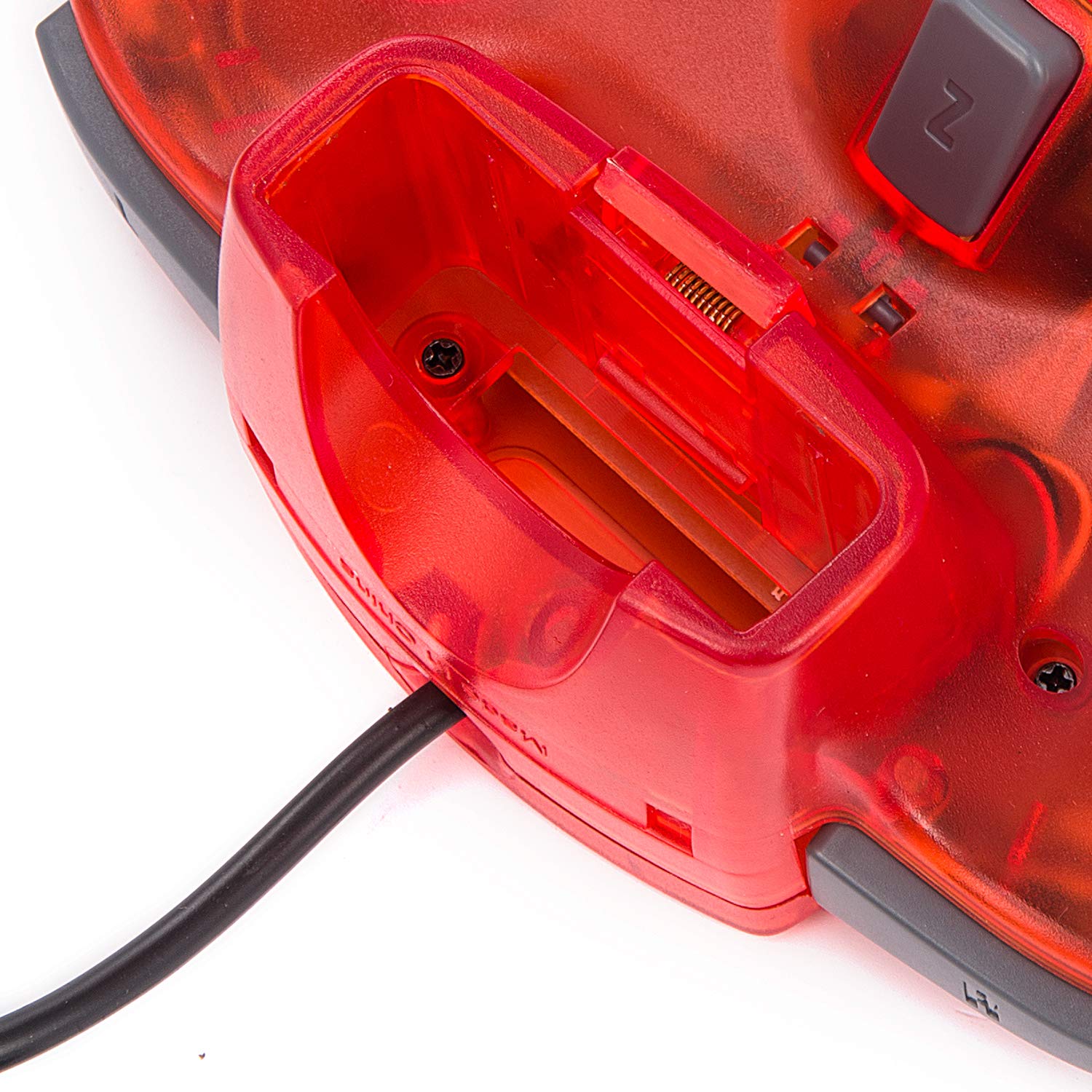 Classic N64 Controller, SAFFUN N64 Wired USB PC Game pad Joystick, N64 Bit USB Wired Game Stick Joy pad Controller for Windows PC MAC Linux Raspberry Pi 3 Sega Genesis (Clear Red)