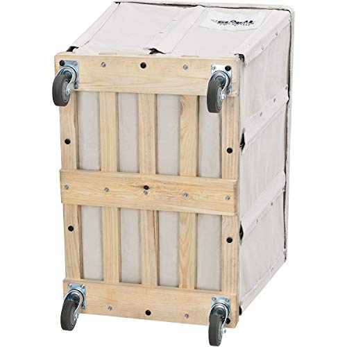 Global Industrial 16 Bushel, Canvas Basket Bulk Truck, Unassembled, 40" D x 28" W x 35" H