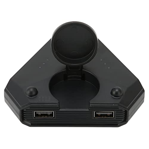 FECAMOS Game Controller Adapter, High Power Output with USB Hub Function Mouse and Keyboard Converter for Mobile Games