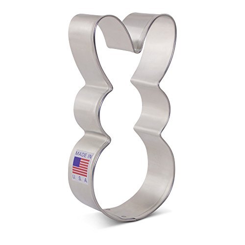 Easter Bunny Cookie Cutter, 4" Made in USA by Ann Clark