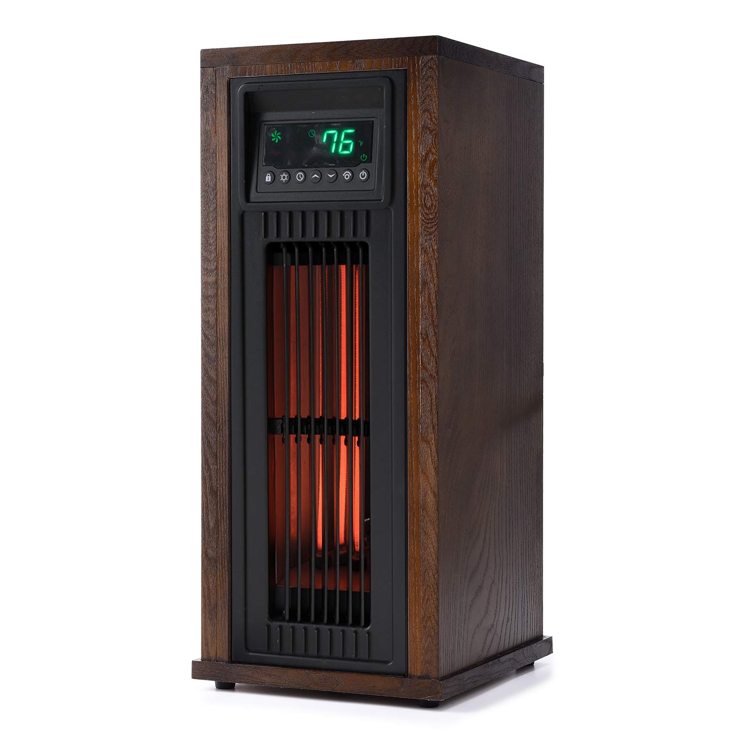 LIFESMART GLOBAL Tower Heater, Portable Indoor 23" Infrared Quartz Space Heater, 1500W