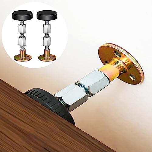 Omilife Headboard Stoppers for Wall, Bed Wall Bumper, Adjustable Threaded Bed Frame Anti-Shake Tool (2PCS)