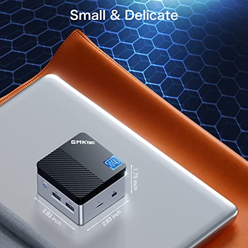 Mini PC Windows 11 Pro Intel 11th Gen N5105, 10nm 8GB RAM 128GB SSD M.2 2242 Mini Desktop Computer, Micro Computer with Dual HDMI 4K, Dual DDR4, Dual WiFi, Giga, BT4.2& Cooling Fans