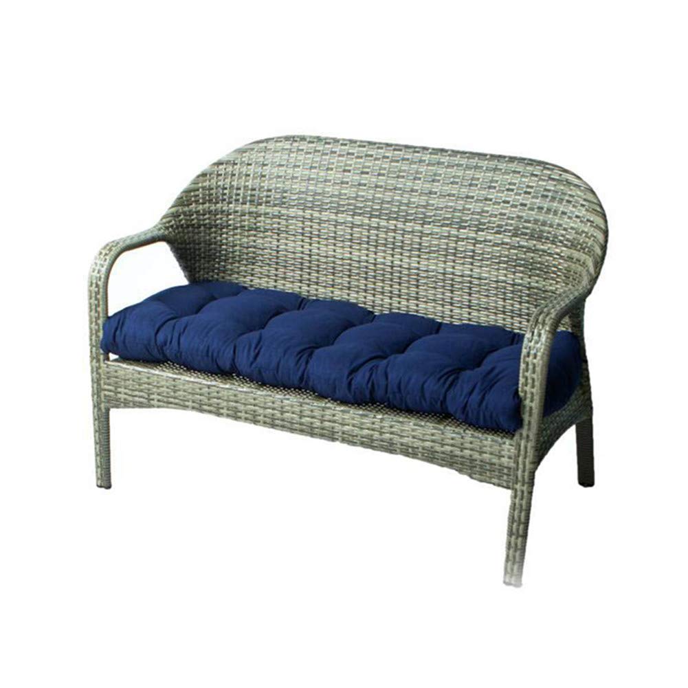 Indoor/Outdoor Bench Cushion, Swing Cushion, 51.2"x19.7", for Lounger Garden Furniture Patio Lounger Bench (Navy)