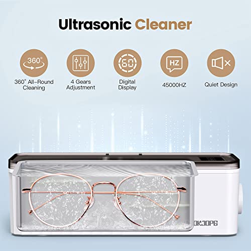 HDKJDPG Best Jewelry Ultrasonic Cleaner Mini Portable π°π±π¬π¬π¬ππ π―π²π¬Β° for Ring Glasses with Digital π°π±π¬π π