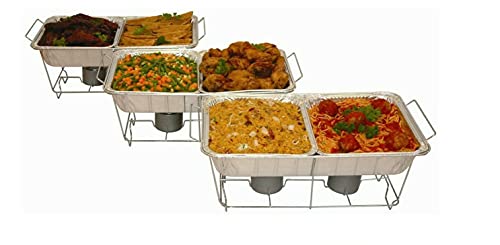 Nicole Fantini 25 Pc Disposable Aluminum Chafing Dish Buffet Party Set WITH HANDY LIGHTER