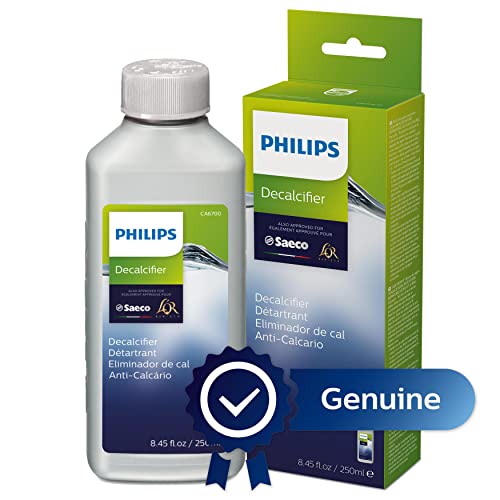 Philips Kitchen Appliances Philips Original Espresso Machine Descaler, Perfect Descalcification for a Prolong Machine Lifetime, 1 Descaling Cycle, Bottle of 250 ml, (CA6700/47)