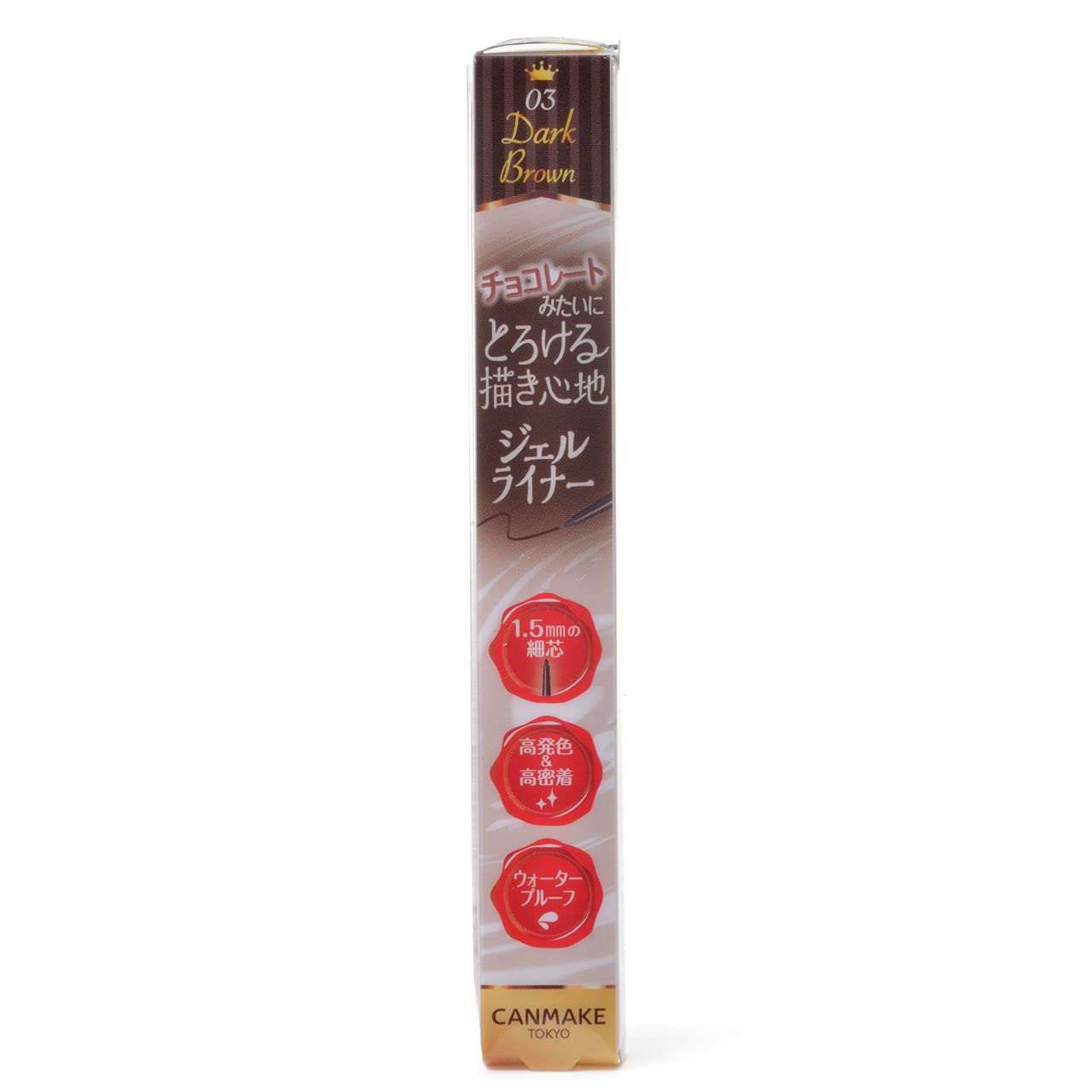 CANMAKE Creamy Touch Liner 03 Dark Brown 0.10g