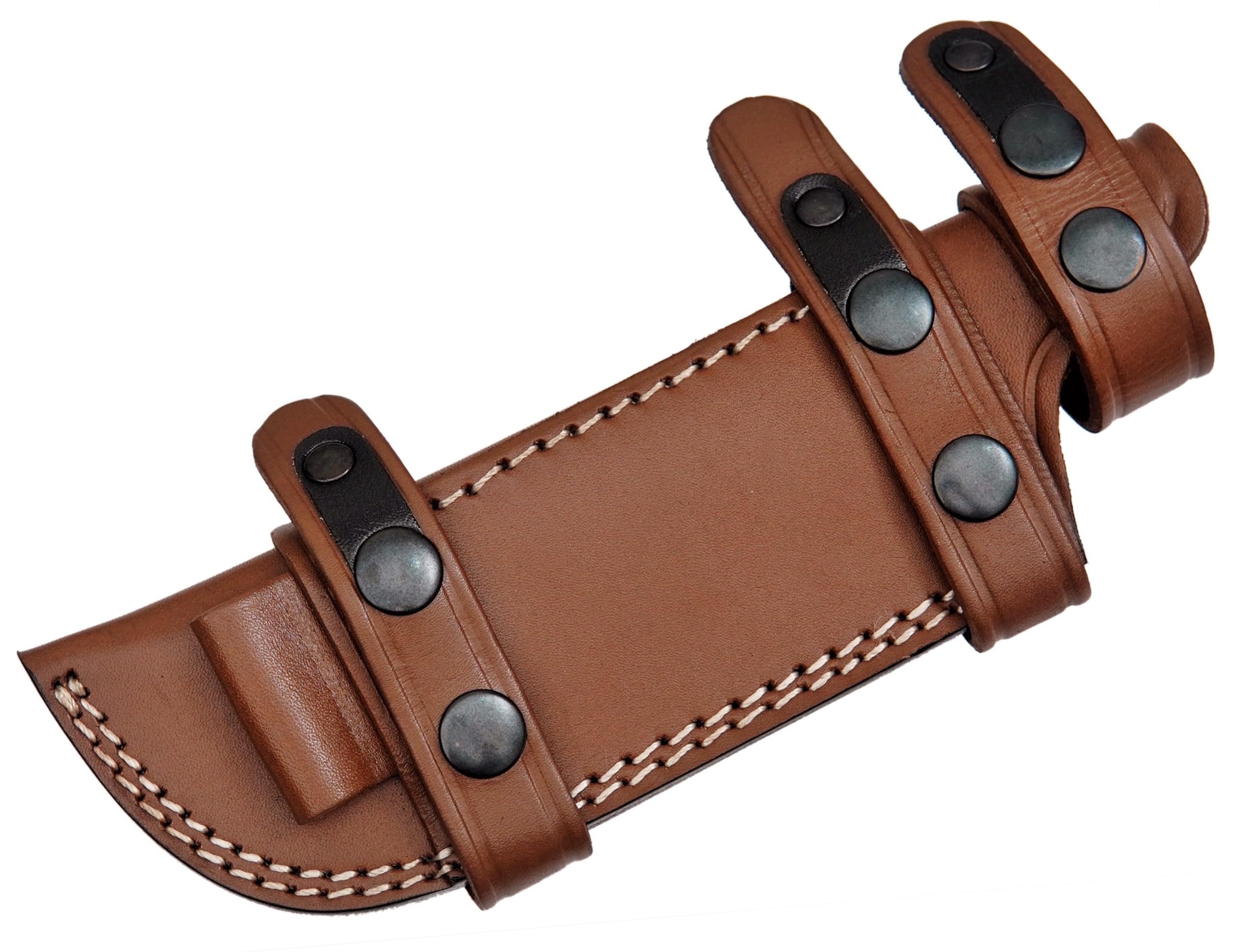 Ottoza TOP GRAIN Leather Knife Sheaths for Fixed Blade Knives, RIGHT HAND Leather Knife Sheath for Belt, Leather Knife Holster Belt Knife Holder, Horizontal Knife Sheath for Belt No:39