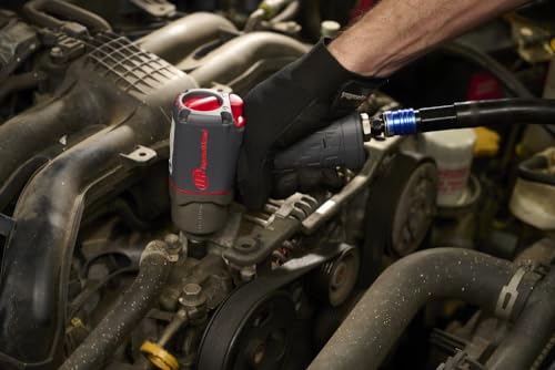 Ingersoll Rand 2115TiMAX 3/8" Air Impact Wrench, 300 ft-lbs Torque, Titanium Hammer Case, Friction Ring Retainer, Pistol