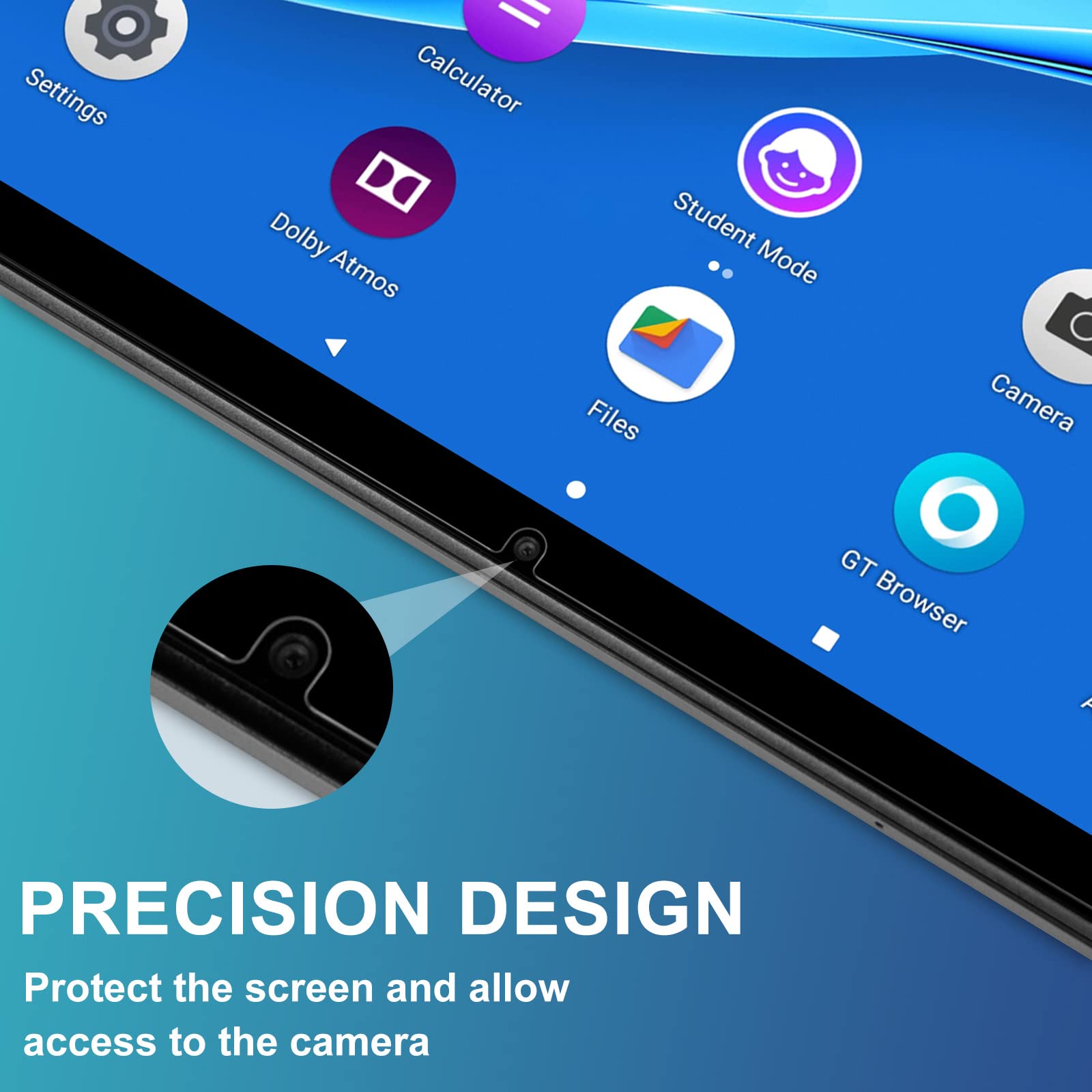 DMLuna [2-Pack] Screen Protector Compatible with TCL Tab 10 5G 10.1" (Model: 9183W 2022 Release), HD Tempered Glass Anti-Fingerprints Bubble-Free Easy Installation 9H Hardness