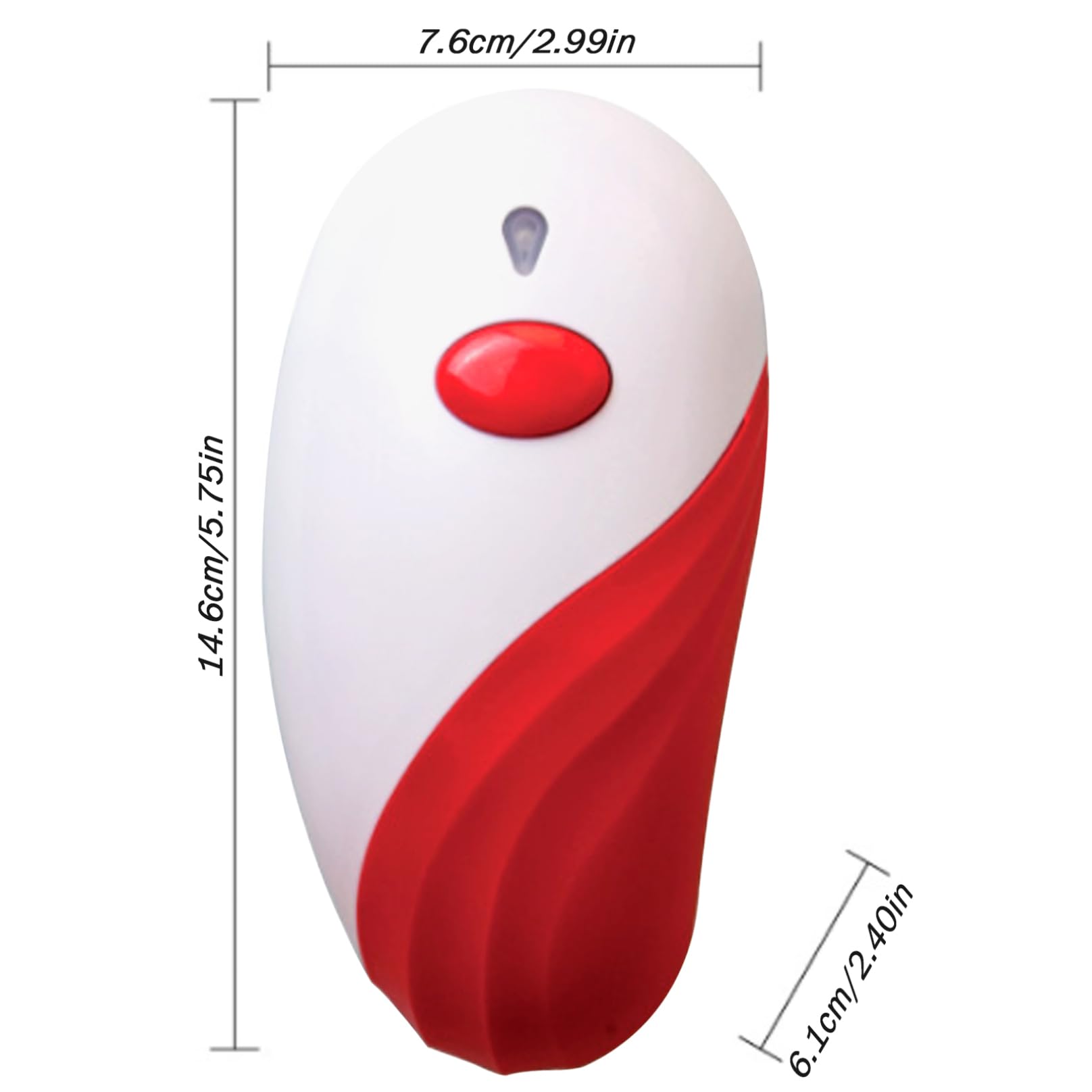 Electric Can Opener for Any Can Sizes Hand Food-Safe Automatic Can Opener Portable Battery Operated Can Openers for Seniors with Smooth Edge Red