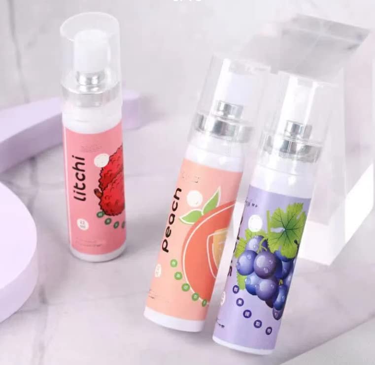 Fruit-Flavored Oral Spray freshener Compact Portable Refreshing Cool Fresh Breath Oral Odor Care (Litchi)