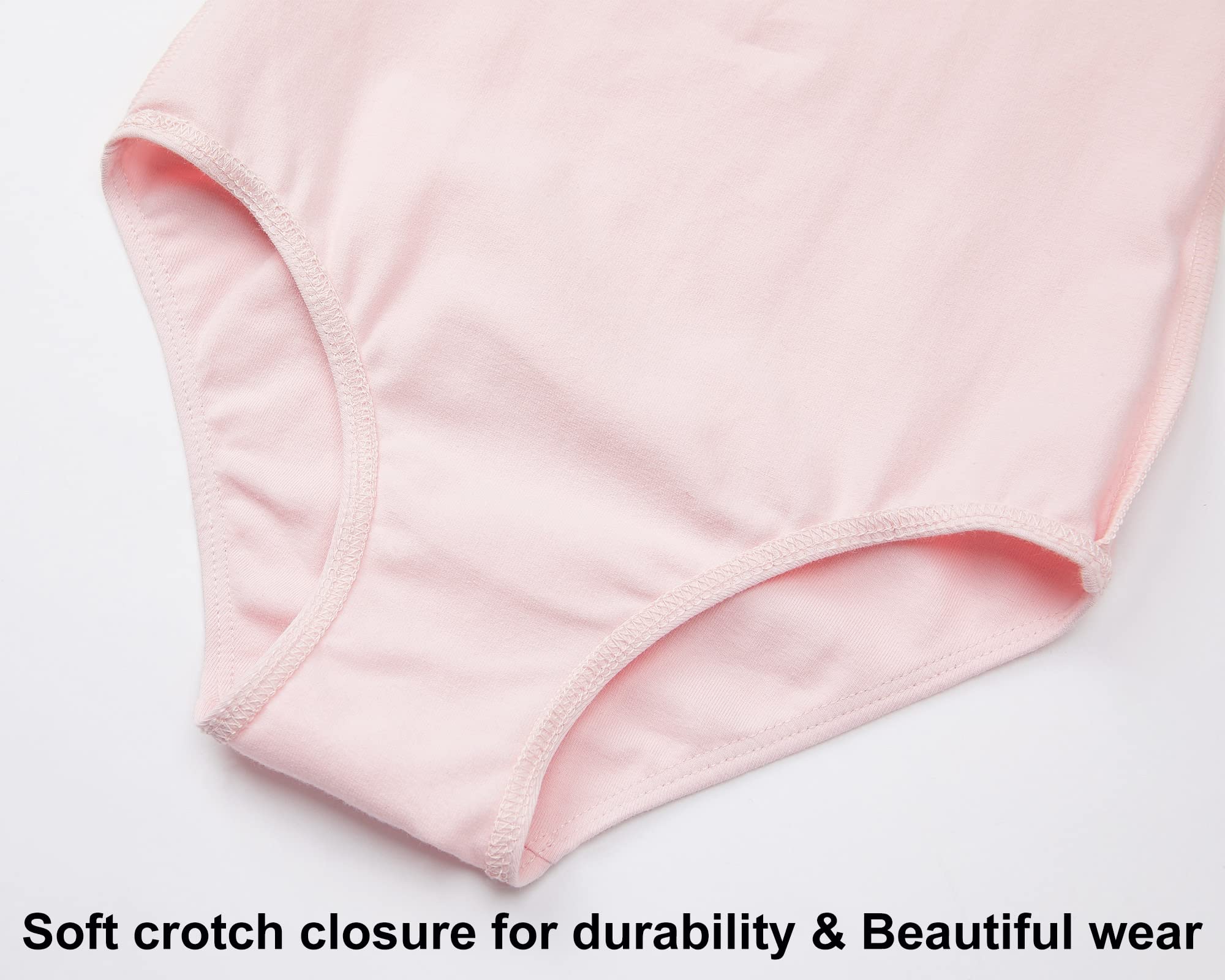 Domusgo Dance Camisole Leotard for Girls Size 4t 5t Pink Sleeveless Ballet Top with Spaghetti Strap