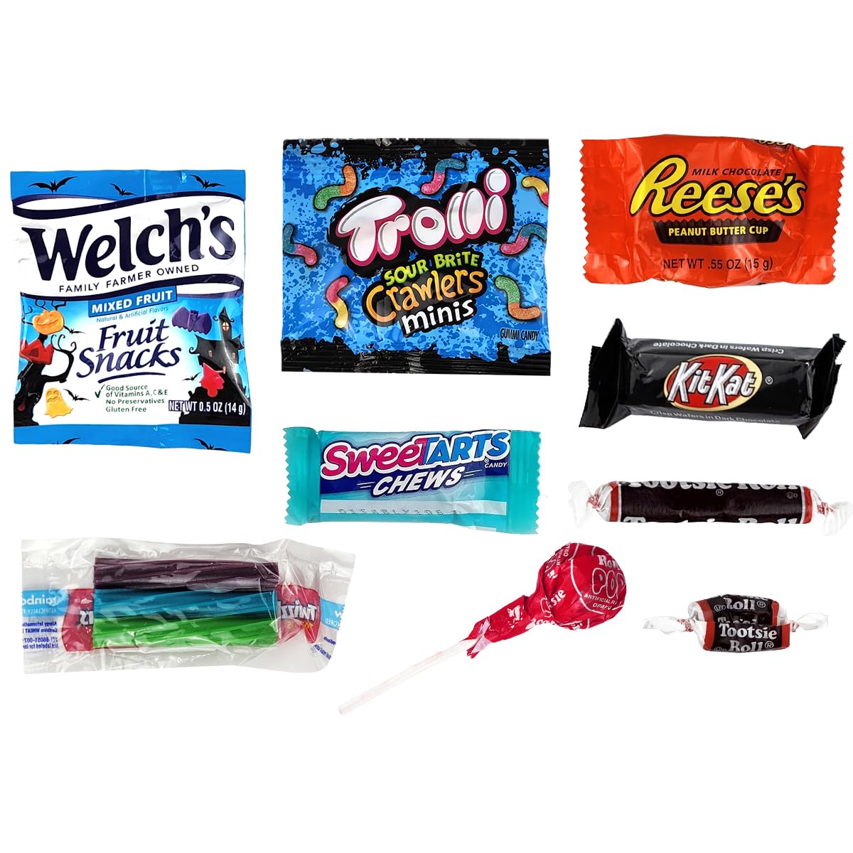 Candy Bulk Individaully Wrapped Assortment Mix - Fun Size Treats Chocolate Candy Variety Pack in a Box - Kit Kat, Dots, Welch’s, Sweets for Kids and Adults (2 LB)