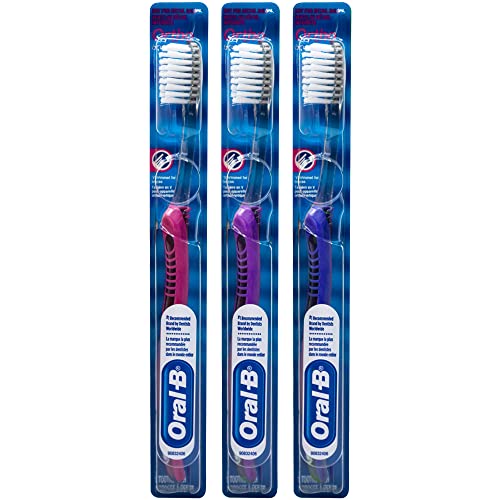 Oral-B Indicator Ortho Toothbrush, Trimmed for Braces, 35 Soft (Colors Vary) - Pack of 3