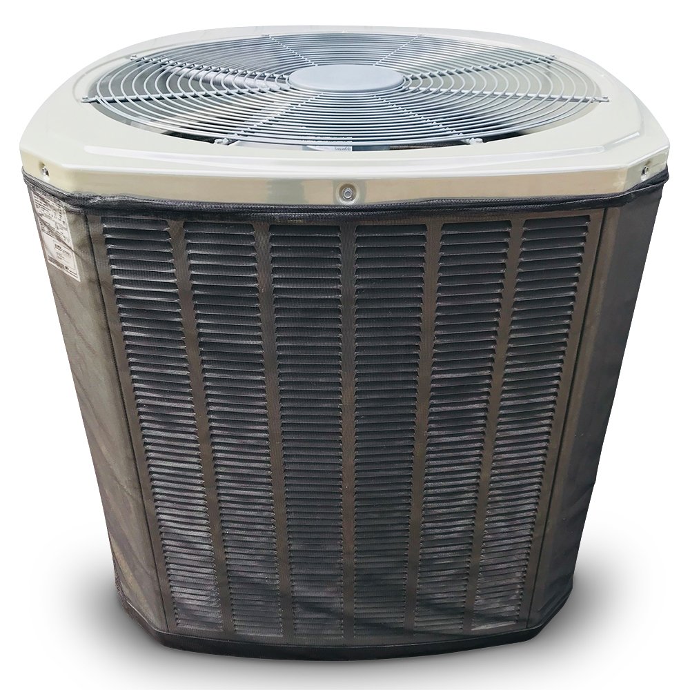 MESH Air Conditioner Cover: CUSTOM AC Cover designed to PROTECT coils from clogging - leaves, grass, cottonwood, dust and debris