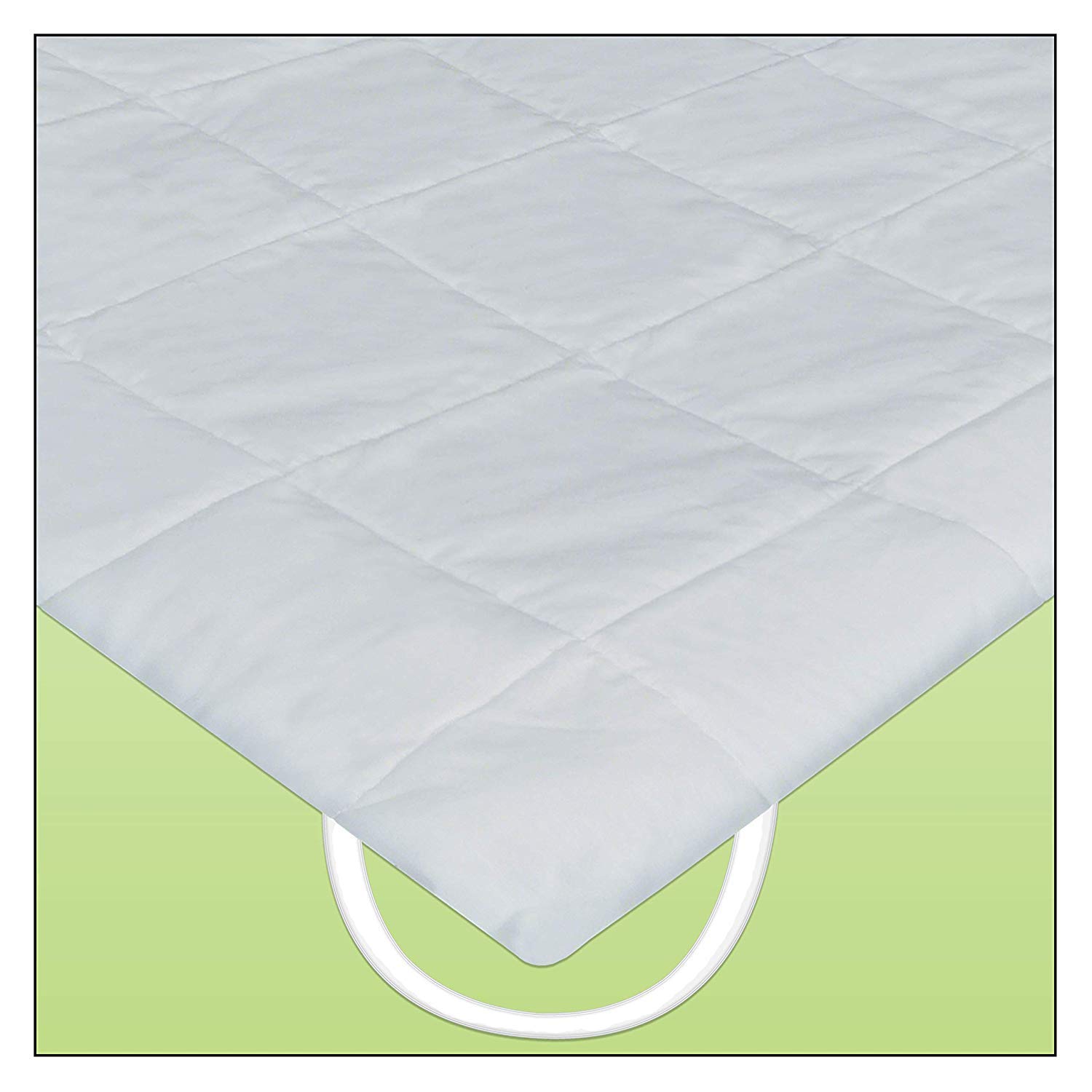 INNOMAX The Linen Resource Quilted Comfort Waterbed Anchor Band Custom Fit Mattress Pad Protective Cover Queen