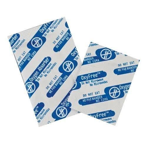 OxyFree Oxygen Absorbing Packets - 20cc Food Grade Oxygen Absorbers - For Long-Term Storage of Dried and Freeze Dried Items in Mylar Bags, Vacuum Sealer Bags or Mason Jars (1 pack of 200s)