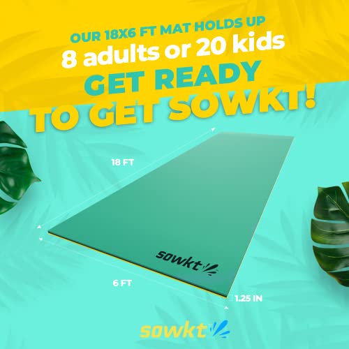 SOWKT Lily Pad Floating Mat (18 x 6 ft) - Premium Floating Water Mat for The Lake and Boating - Giant Floating Water Pad for Lakes | Lilly Pad Floating Water Dock