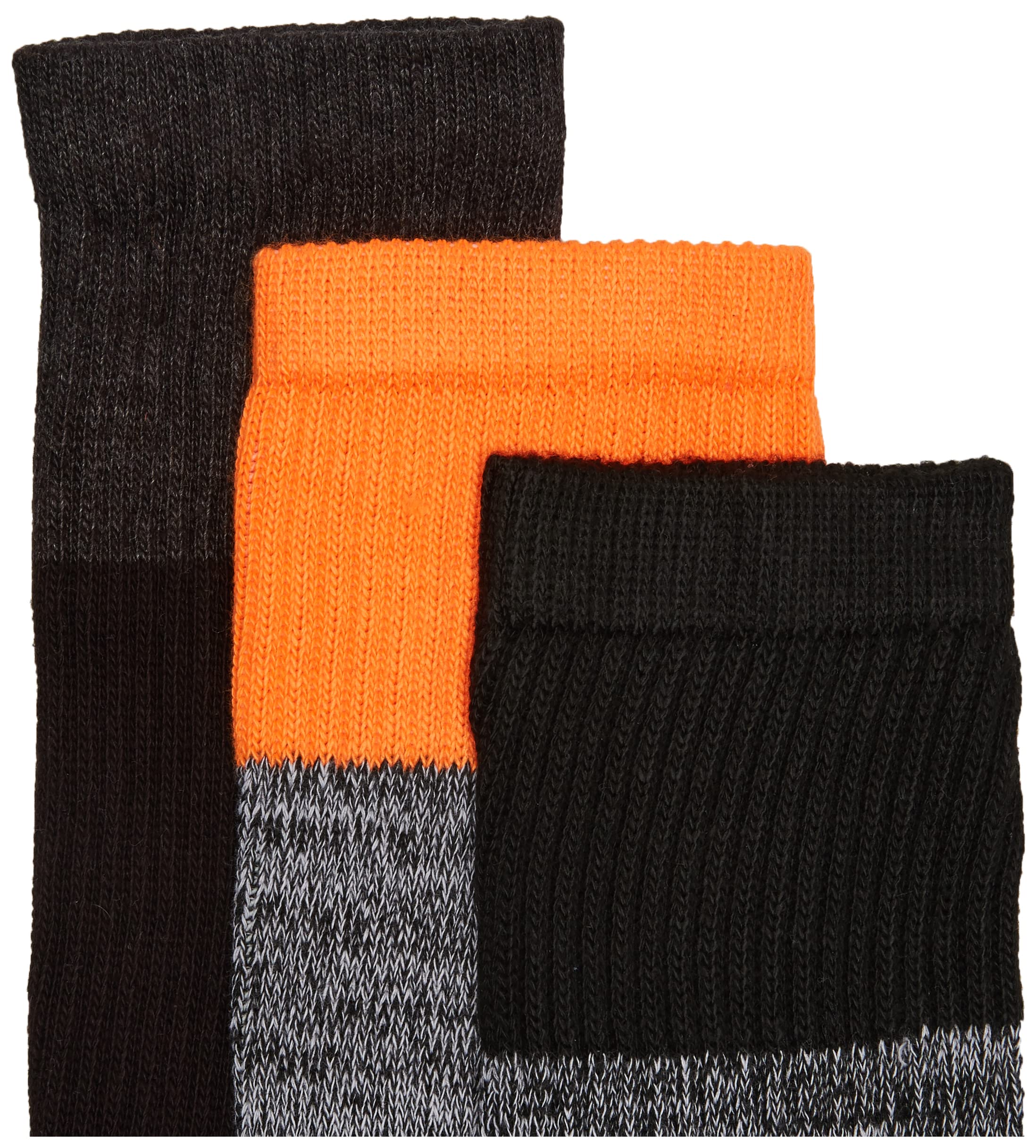 Dickies Men's Dri-Tech Performance Work Crew Socks 6 Pair,Black Asst, Men's 6-12 Shoe Size