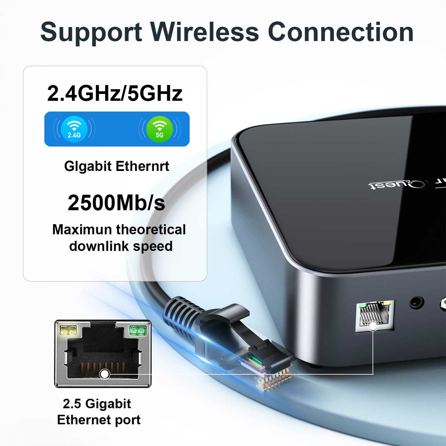 DreamQuest Mini PC Windows 11 Pro with Intel J4125 (Up to 2.7GHz) 8GB RAM/ 256GB SSD Mini Desktop Computer Support HDMI 4K@60Hz, Wi-Fi, Ethernet, Bluetooth 4.2, USB 3.0X4 Work On Business Home Office