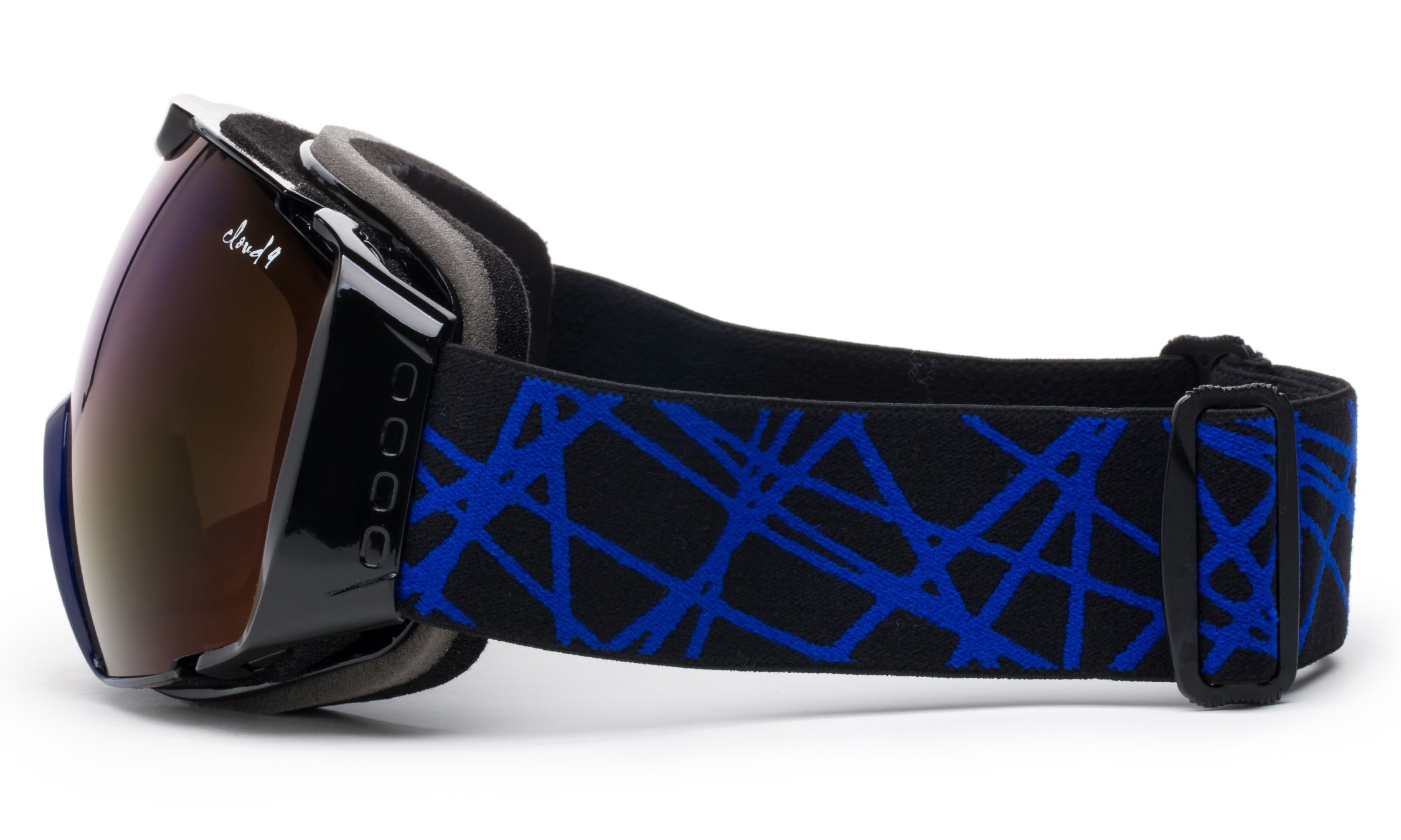 Cloud 9 - Snow Goggles Wildcat Adult Anti-Fog Wide Angle Framless UV400 Snowboarding Ski in Navy