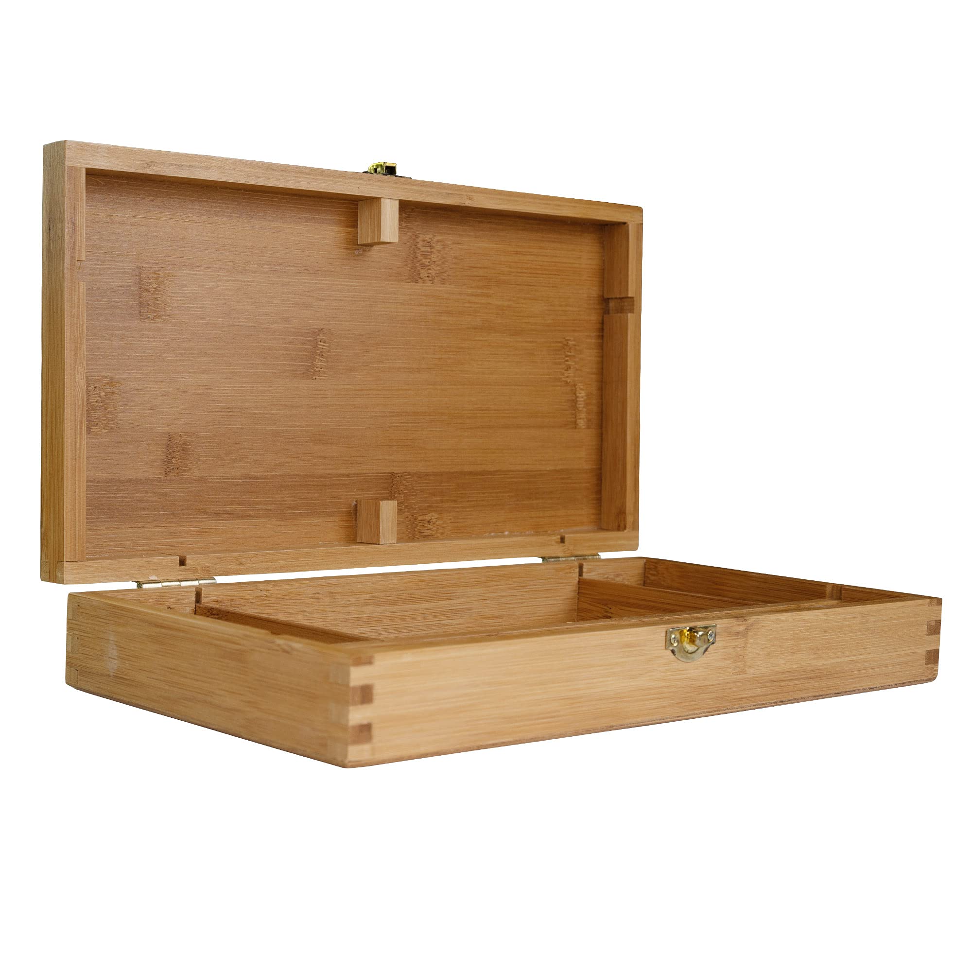 Pacific Arc Salado Tool Box for Art Supplies, 12.5 Inch x 6.5 Inch x 2.25 Inch, 4 Fixed Compartments