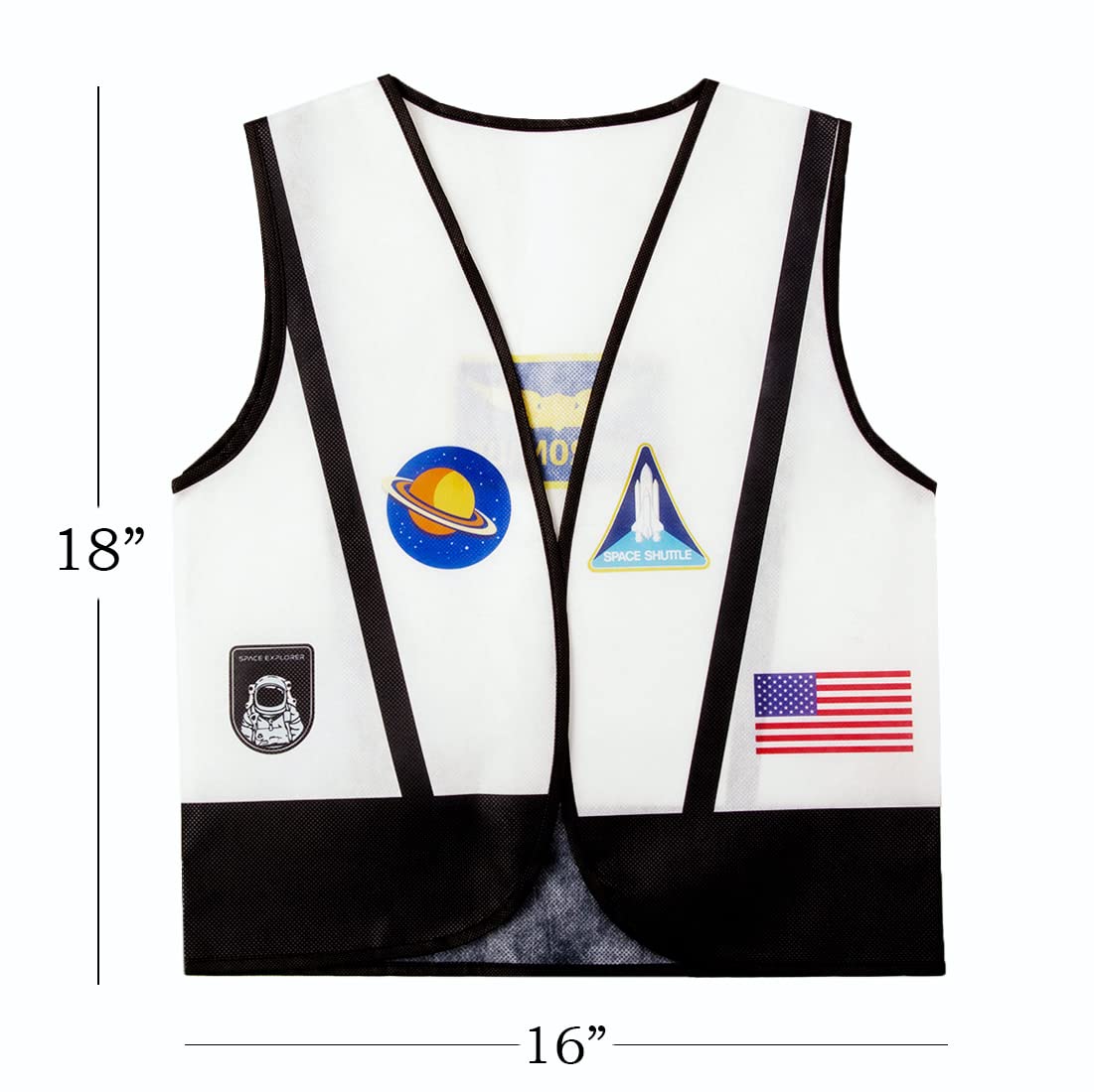 Tigerdoe - Astronaut Costume for Kids - Vests, Helmets, and Astronaut Party Favors - Outer Space Party - NASA Party (Astronaut Vests and Helmets)
