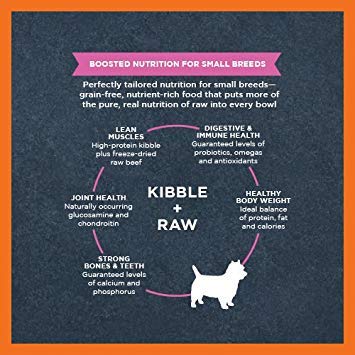Instinct Raw Boost Small Breed Grain Free Recipe with Real Beef Natural Dry Dog Food, 10 lb. Bag