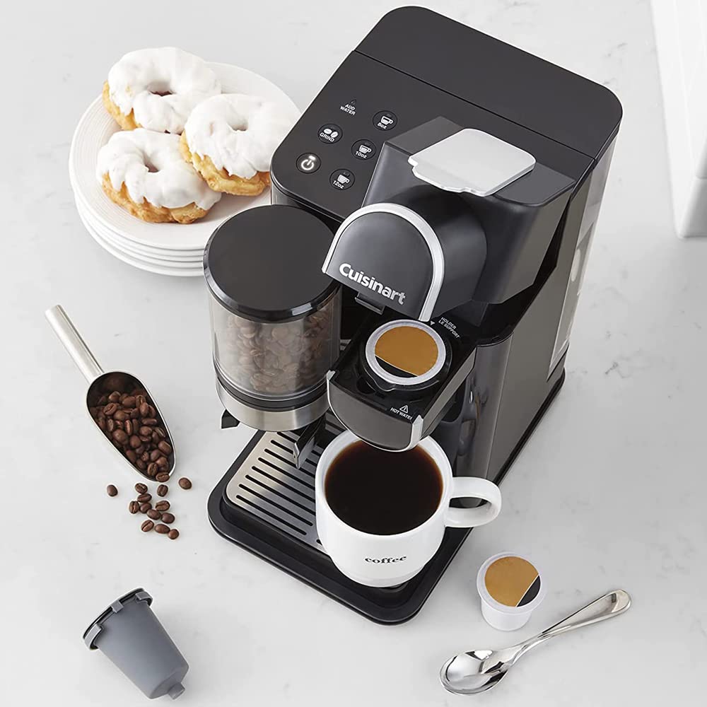 Cuisinart DGB-2 Grind and Brew Single-Serve Coffeemaker Bundle with 1 YR CPS Enhanced Protection Pack