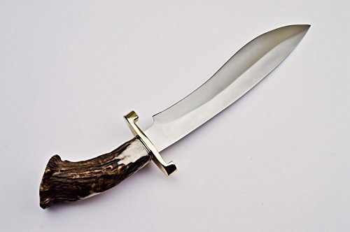 D2 Steel Hand Made Survival Knife Hunting Knife with Stag Antler Handle (S-963)