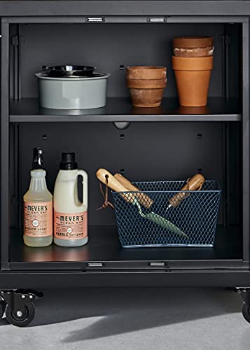 ClosetMaid ProGarage Garage Storage Base Cabinets & Workbench Top 3-Piece Set, Custom, Durable, Adjustable, Steel Construction, Black
