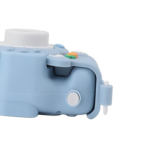 Children Digital Camera, Selfie Camera Toy USB Rechargeable Front Rear Lens 2.0in Screen for Boys Girls (Blue)