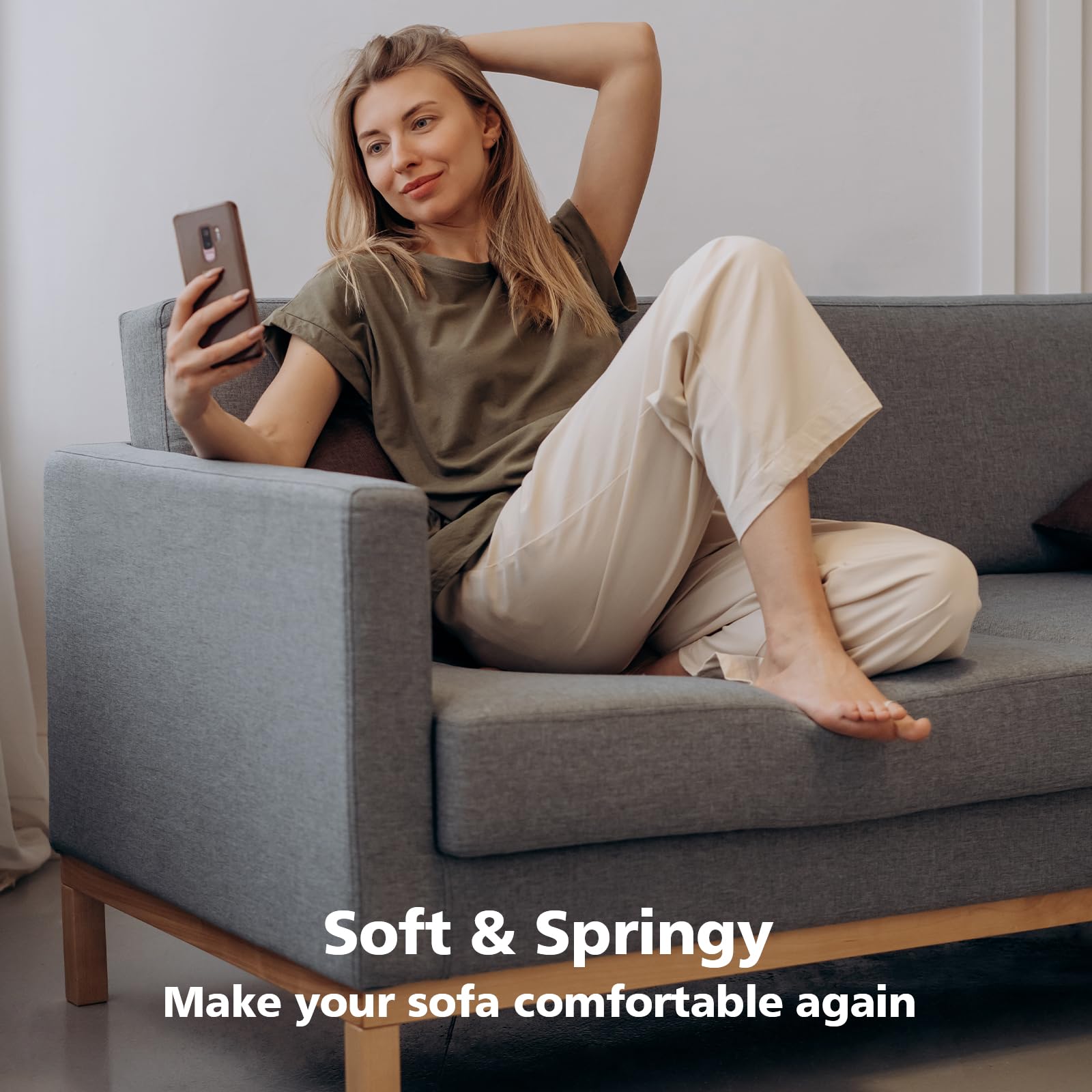 Couch Sofa Cushion Support for Sagging Seat, 3-Pack 20"X20" Gray Curve Furniture Seat Under Couch Sag Repair,Foam Insert Sofa Cushion Support Board for Sectional Sofa.