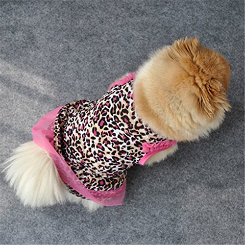 Ice Harnesses Puppy Apparel Summer Dog Cute Cat Dress Small Clothes Leopard Pet Clothes Puppy Coat