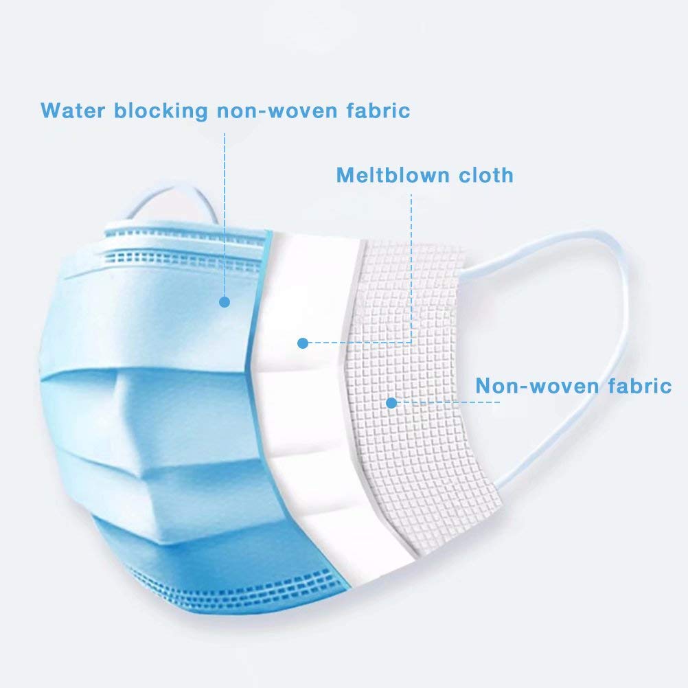 Children Disposable Face Mask - 3Ply Filter No-woven Disposable Face Mask for Kids, Breathable Protective Safety Masks (4 Pattern, 50pcs)