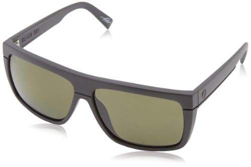 Electric womens Black Top Sunglasses, Matte Black - Ohm Polarized Grey, 164 mm US