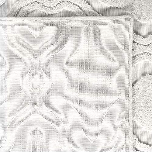 My Texas House by Orian Indoor/Outdoor Cotton Blossom Area Rug, 9' x 13', Natural