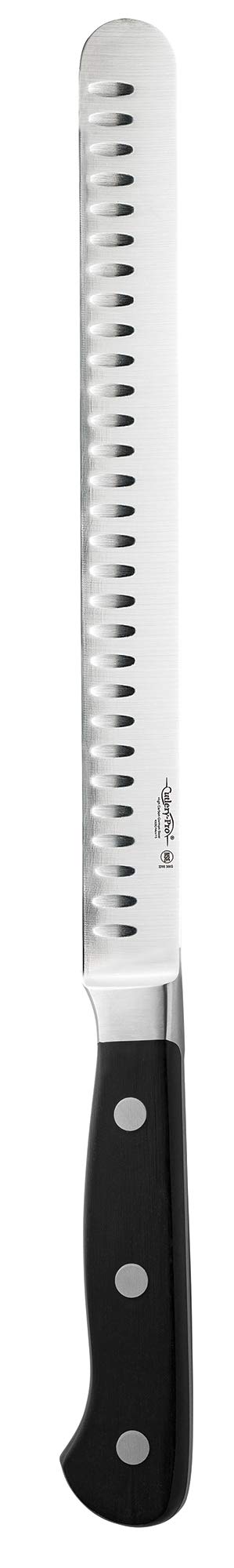 Cutlery-Pro Forged Granton Roaster Slicer Knife, NSF, German Steel Alloy X50CrMov15, 10-Inch Blade