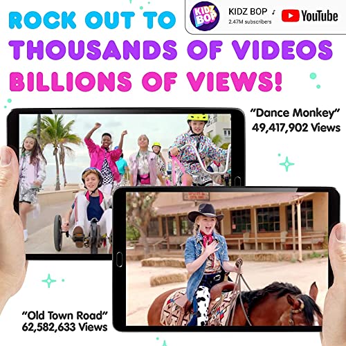 Kidz Bop Bluetooth Headphones for Kids | Hi-Def Microphone & Speakers | 94dB Volume Limiting | Wireless | Adjustable | School Use | Christmas 2022 Present | Gift 3 4 5 6 7 8+ Year Old Girls Boys