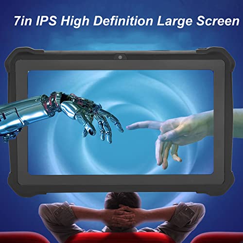 Childrens Tablet, Dual Speakers Kids Tablet 100‑240V for Android 10 2GB 32GB 7in IPS HD Large Screen for Boys Girls (US Plug)
