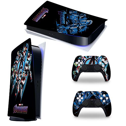 Collection Hero - PS5 Digital Edition Skin Console - PS5 Digital Edition Controller Skin Cover Vinyl Decal Protective