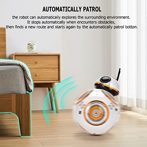 JLHOBBY BB-8 2.4GHz Remote Control Charging Robot Toy - Action Figure with Sound, Intelligent Car for Kids