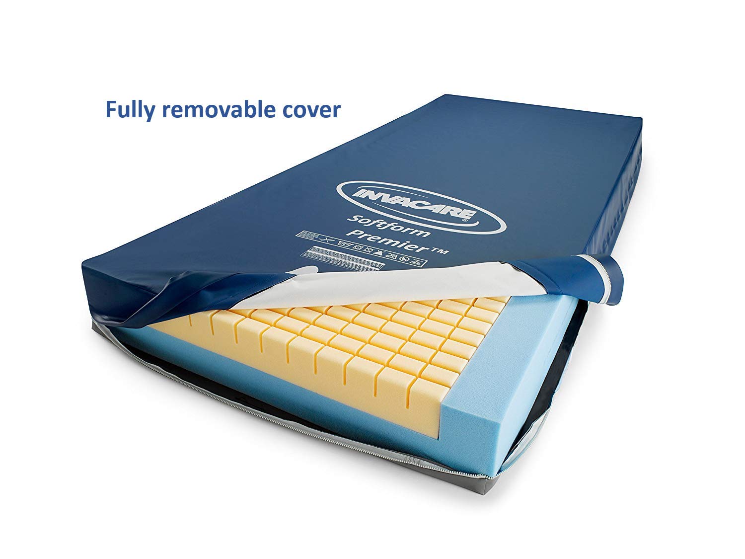 Invacare IPM1084 Softform Premier Hospital Bed Mattress, 36" Width, 84" Length