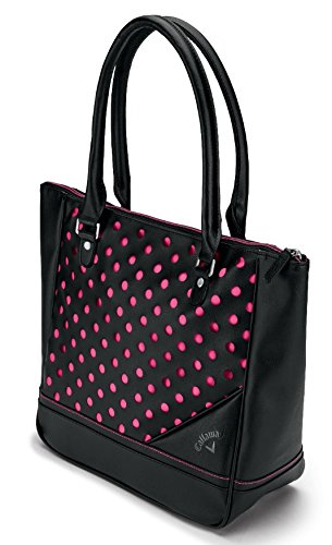Callaway Golf 2018 Uptown Tote, Polkadot Black/ Coral